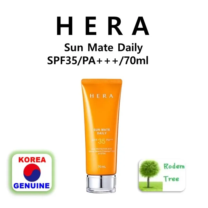 HERA Sun mate Daily Sunblock Cream SPF35 PA+++ for Both Makeup Base and ...