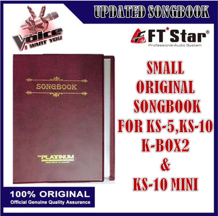 COMPLETE SONGBOOK FOR KS 5,KS-10,K-BOX 2& KS-10 MINI ORIGINAL,.. ASSORTED COLOR(ALWAYS UPDATED ...