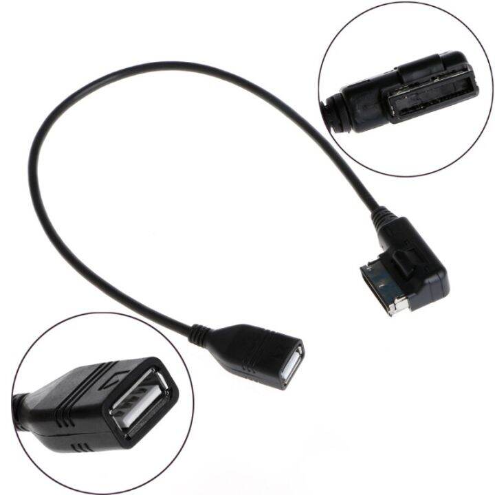 L สายเคเบิลรถเพลงอินเตอร์ Ami Mmi ไปยังสายเคเบิลอะแดปเตอร์ Usb สำหรับ