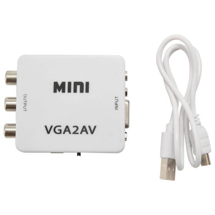 Mini VGA to AV Video Converter VGA to RCA PC to TV Vga to Av for AV ...
