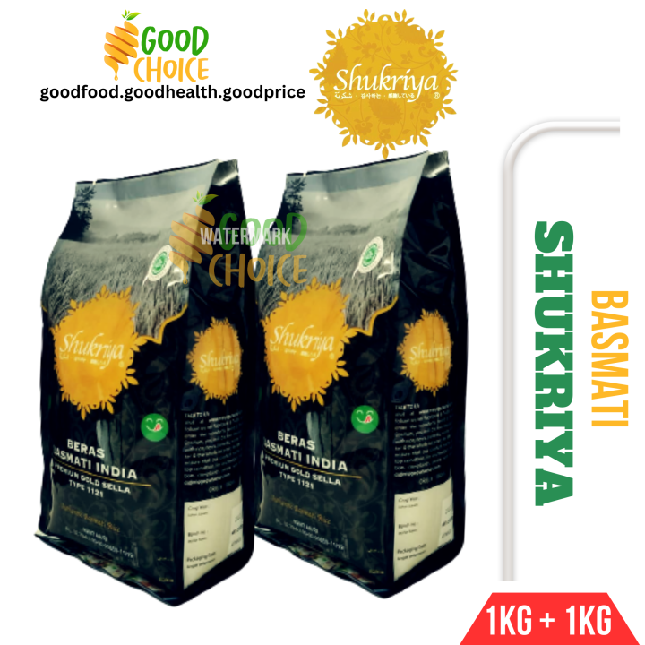 Shukriya Basmati Rice / Beras Basmati - 1 kg + 1kg | Lazada Indonesia