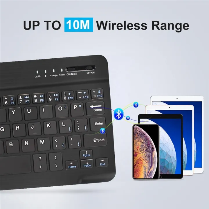 WOO- Tablet Phone Universal Bluetooth Keyboard Tablet Ipad Keyboard ...