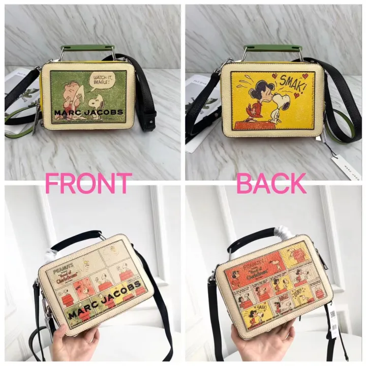 Marc Jacobs Mini Box Bag Peanuts Shoulder Bag Crossbody Satchel | Lazada PH