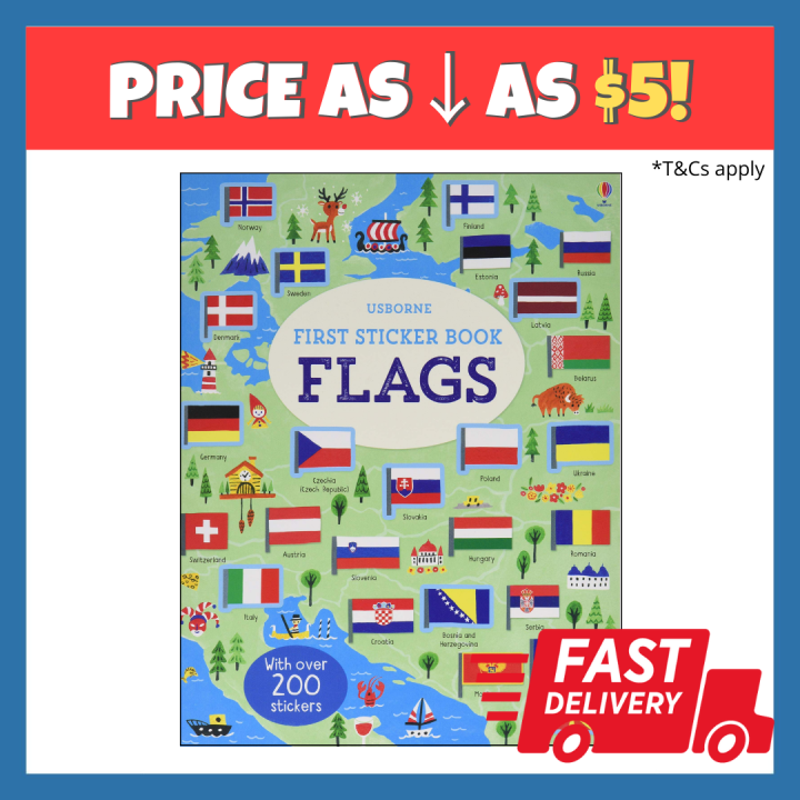 (Flags) Usborne First Sticker Book Kids Sticker Books Children Activity ...
