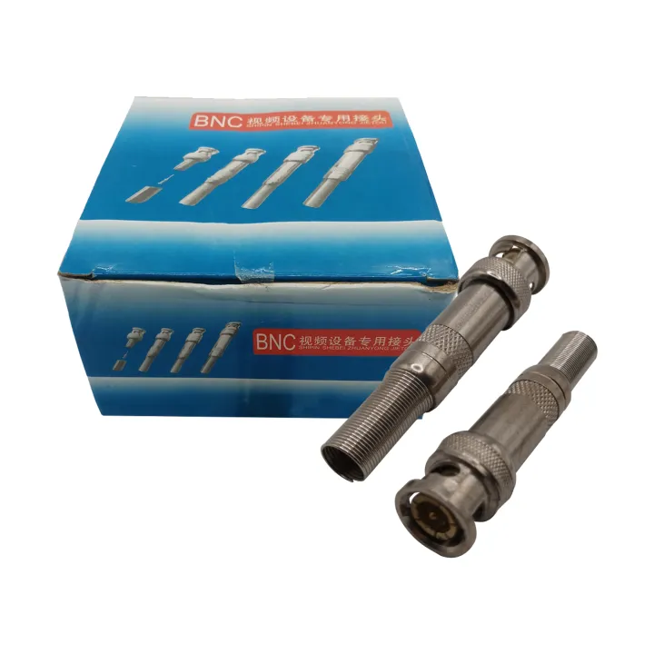 BNC Plug Connector Screw Spring type Silver / (Sold per piece) Easy to ...