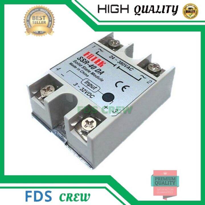 SSR RELAY Elektronik SSR 40 DA Solid State Relay 40 Ampere DC TO AC ...