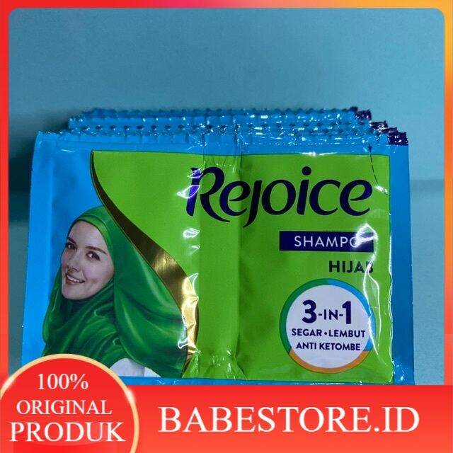 Shampo REJOICE HIJAB Sachet 3 in 1 - 1 Renceng ( 10ml x 12 sachet) | Lazada Indonesia