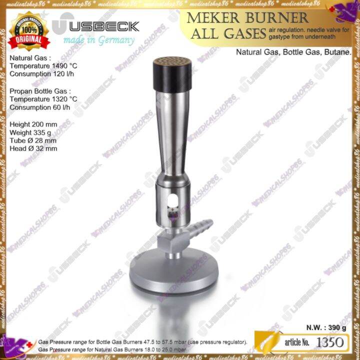 MEKER BURNER All Gases. Merk USBECK cat. 1350 | Lazada Indonesia