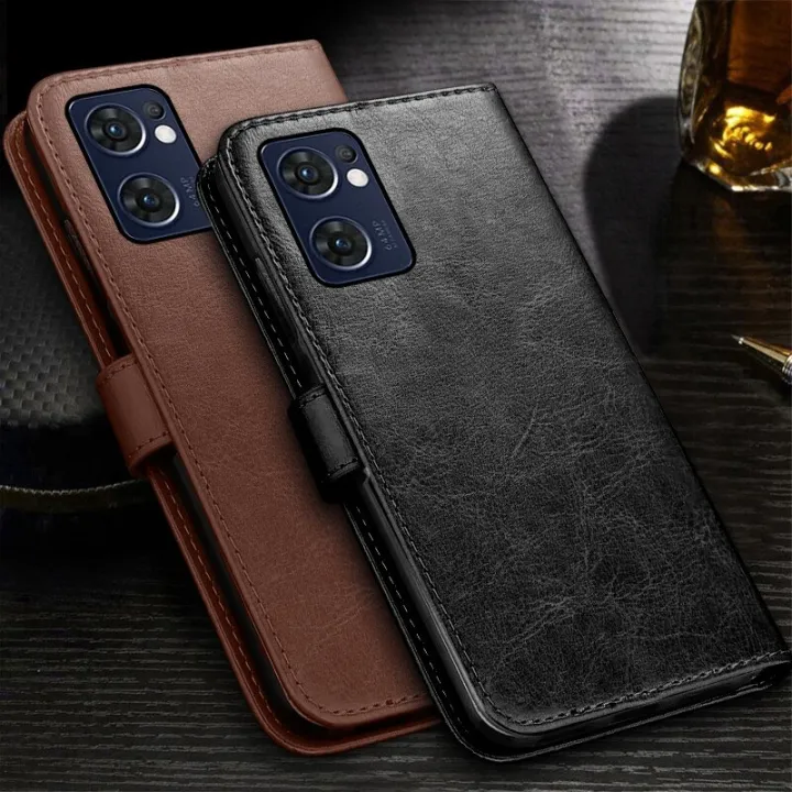 เคสโทรศัพท์หนังฝาพับสำหรับ Oppo Reno7 5G,เคสขาตั้งหนังสือแม่เหล็กสำหรับ ...