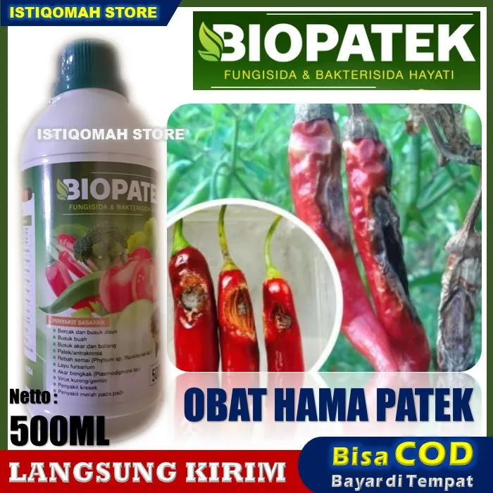 OBAT HAMA BIOPATEK 500ml MURAH Terlaris Atasi Bercak dan Busuk Daun ...