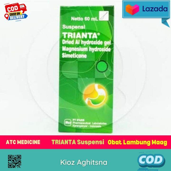 Trianta Suspensi 60 ml - Sirup Antasida Obat Maag | Lazada Indonesia