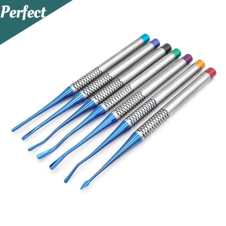 7Pcs/Set Dental Implant Luxating Root Elevator Knife Titanium Alloy ...