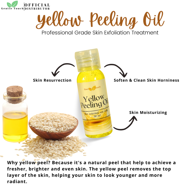 YELLOW PEELING OIL 15ml by Gentle Touch. Gently peels and removes the ...