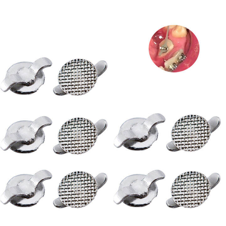 Dental Orthodontic Lingual Buttons Cleat Bondable Round Mesh Base | Lazada