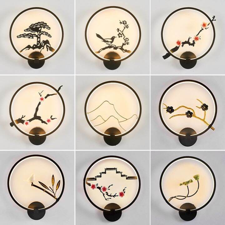 New Chinese style wall lamp Chinese zen wind restoring ancient ways is ...