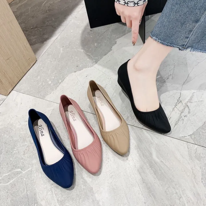 womens PVC wedge shoes jelly shoes | Lazada PH