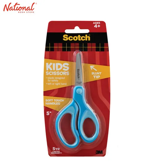 Scotch™ Kiddie Scissors Soft Grip Blunt Tip Mixed Blue 5 Inches 1442B ...