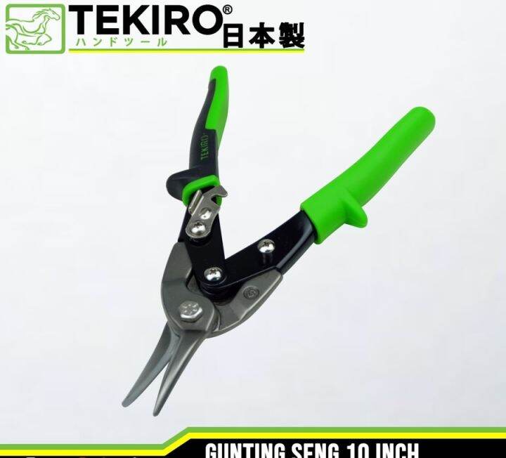 Tekiro gunting holo 10" - gunting seng tekiro 10" - gunting baja ringan ...