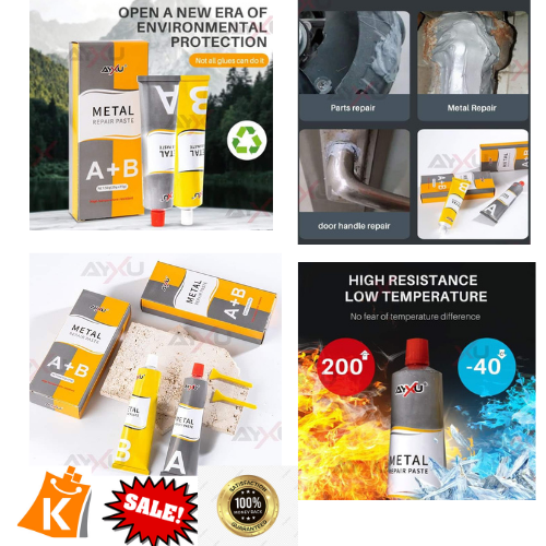 New Metal Paste Repair ( A+B ) Repair Caster Glue Welding Adhesive Iron ...