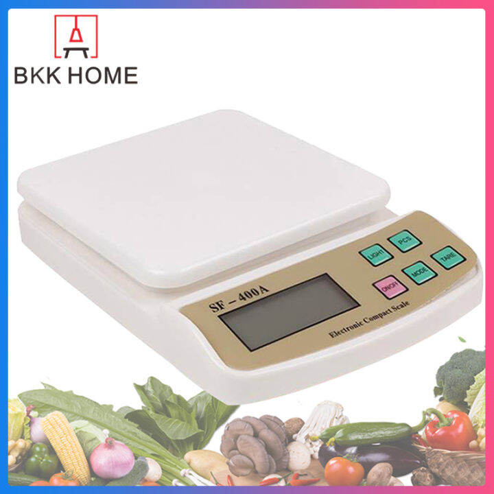 BKK เครื่องชั่งดิจิตอล SF400A ชั่งได้ 10Kg/1g LED มองเห็นชัดเจน แถมถ่าน AA 2 ก้อน เครื่องชั่ง ...