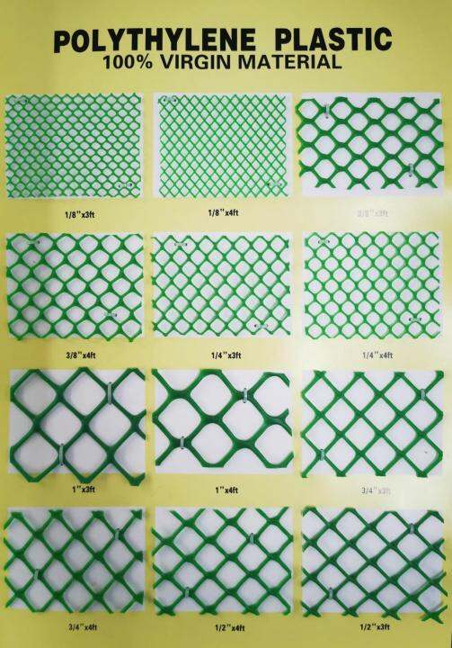 【READY STOCK】 green plastic polyethylene screen net chicken fence ...