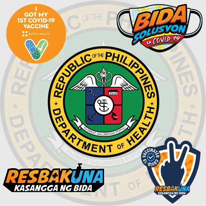 Resbakuna Bida Solusyon Peace Stickers Design Waterproof , Glossy ...