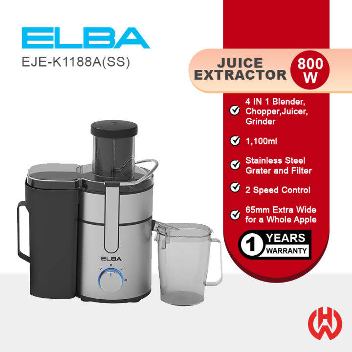 Elba 4 in 1 Juicer Blender EJE-K1188A(SS) Stainless steel Body Blender ...