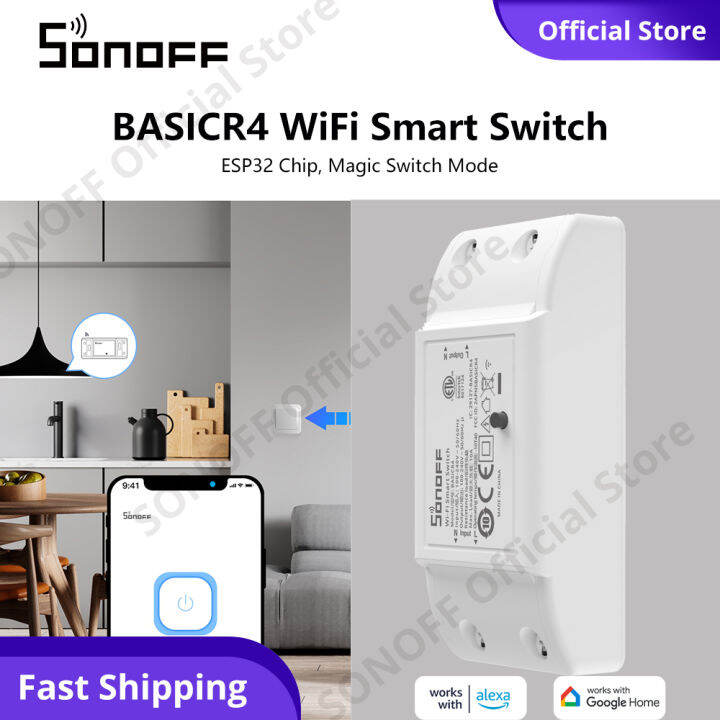Công tắc đèn WiFi SONOFF BASICR4 Công tắc thông minh eWeLink Mô-đun DIY Điều khiển từ xa Điều ...