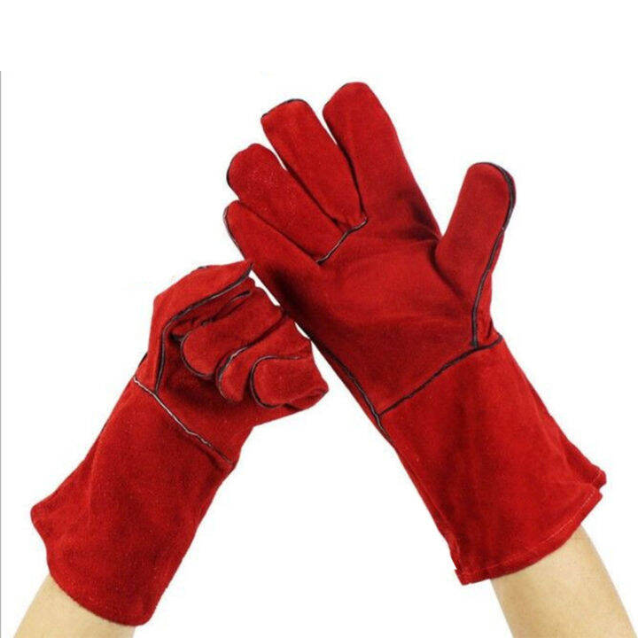 Long Welding Safety Hand Work Gloves Industrial Hardware Mechanical ...