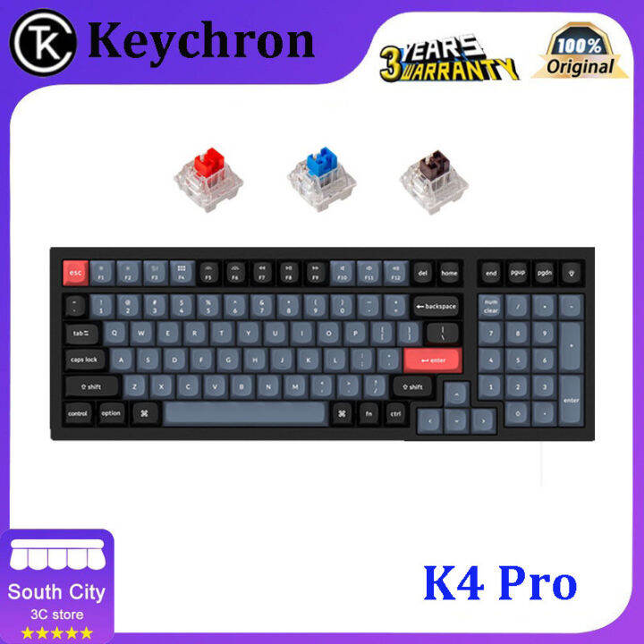 Keychron K4 Pro Bluetooth wireless mechanical keyboard | Lazada PH