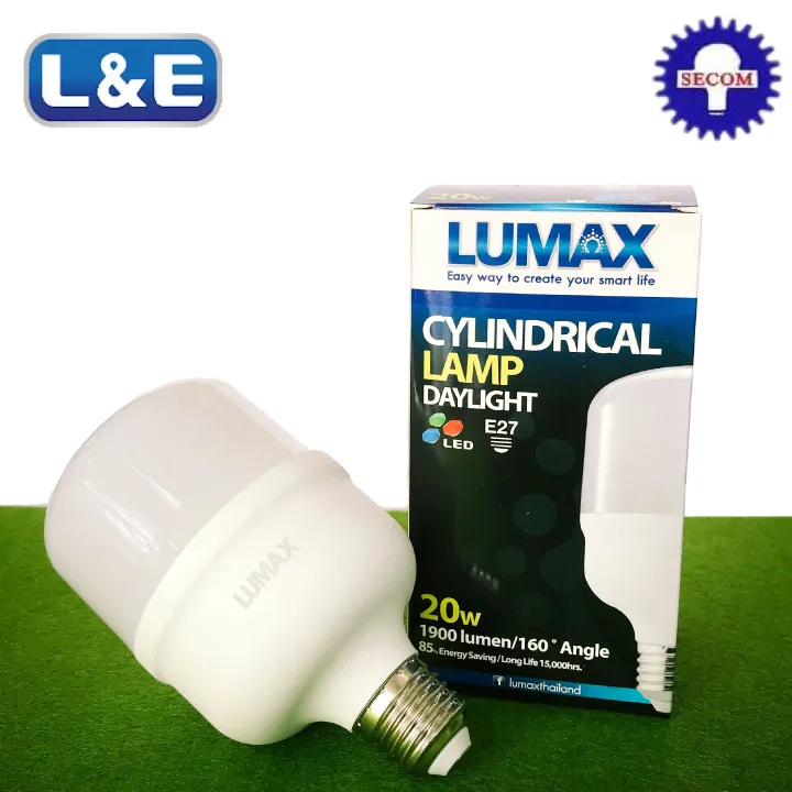 หลอดไฟ LED LUMAX ECO PLUS 20W Daylight ขั้ว E27 หลอดประหยัดไฟ | Lazada.co.th