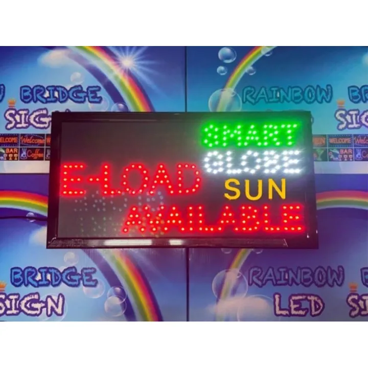 E-LOAD SMART GLOBE SUN AVAILABLE RAINBOW BRIDGE LED SIGNAGE (New-Small ...