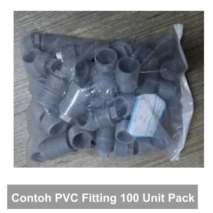 Piping Accessories PVC Pipe Socket Fitting 25 mm 1" Class D Grey Pipe ...