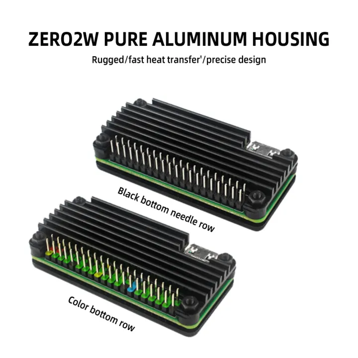 Original Aideepen Raspberry Pi Zero 2W Pure Aluminum Case Raspberry pi ...