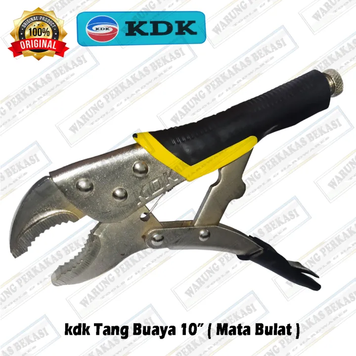 KDK Locking Grip Plier Tang Buaya Lock 10 Inch Model Mata Round Bulat ...