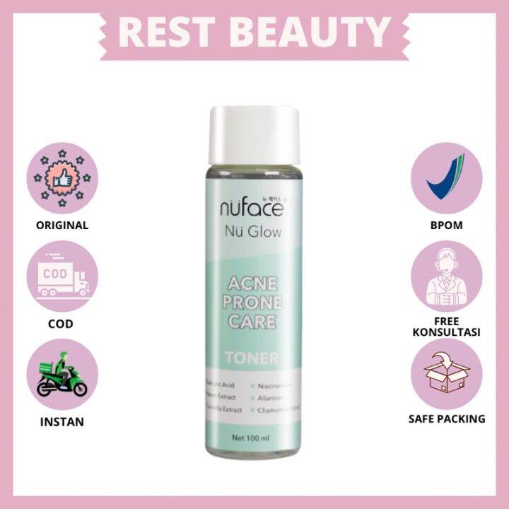 NUFACE - Nu Glow Liquid Acne Prone Care Facial Toner 100ml | Lazada ...
