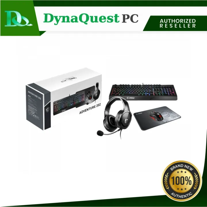 MSI Adventure 202 [Vigor GK20 Gaming Keyboard, GM08 Gaming Mouse, GH20 ...