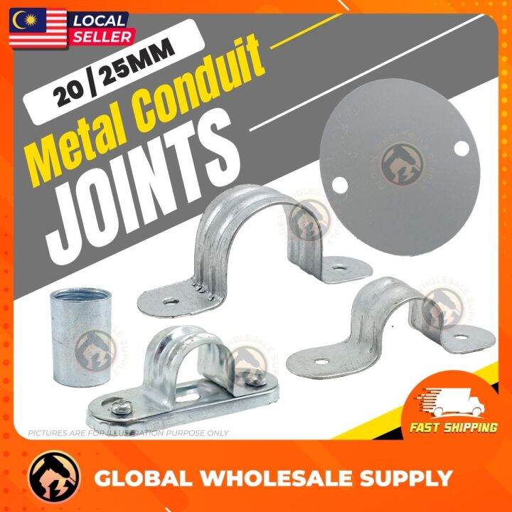 [1PC] Metal Conduit U Shaped Conduit Clamp Saddle Conduit Fitting Joint ...