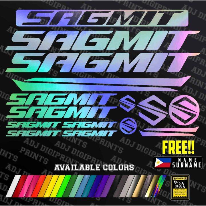 Sagmit Bike Frame Set Decals Stickers Mtb Special Color Vinyl | Lazada