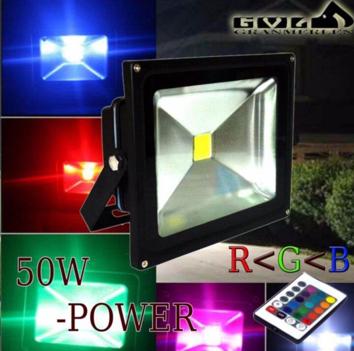 LED RGB Landscape Lamp Flood Light 50w | Lazada PH