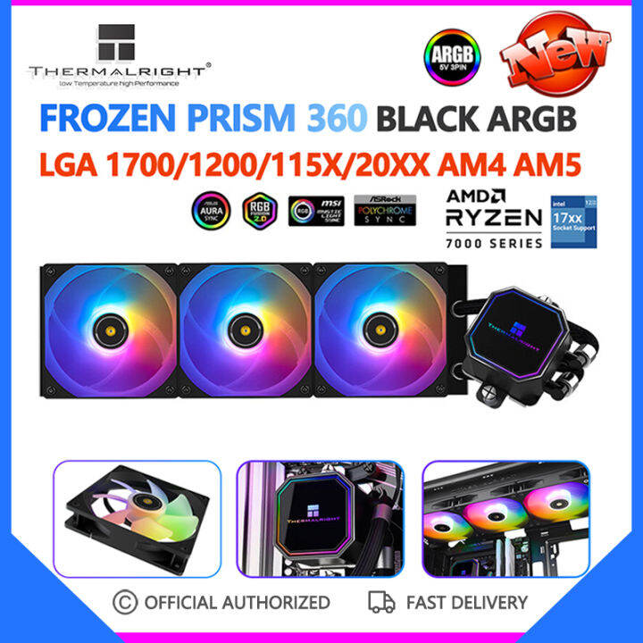 Thermalright Frozen Prism 360 Black ARGB Làm Mát Bằng Nước Bộ Tản Nhiệt ...