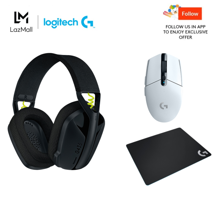 Logitech G304 LIGHSTPEED Wireless Gaming Mouse + Logitech G435 ...