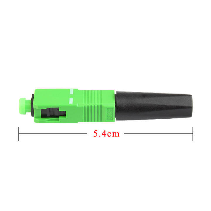100PCS FTTH quick connector Embedded SC APC Fiber Optic Fast Connector single-mode SCAPC fiber ...
