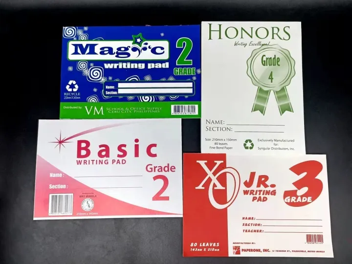 Free 1 piece pencil - Intermediate Pad paper All level / Grade one to ...