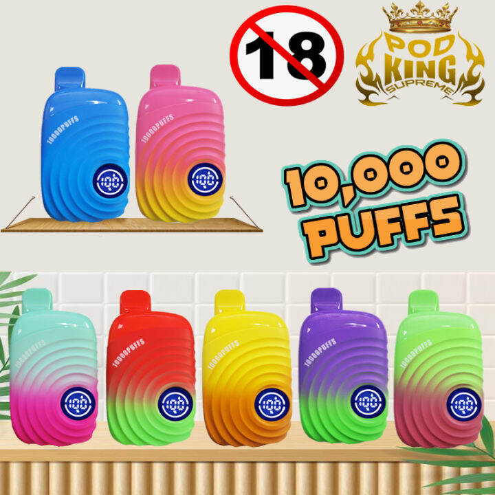 POD KING 10000 W/ DIGITAL PUFFS DISPOSABLE AND RECHARGEBLE | Lazada PH