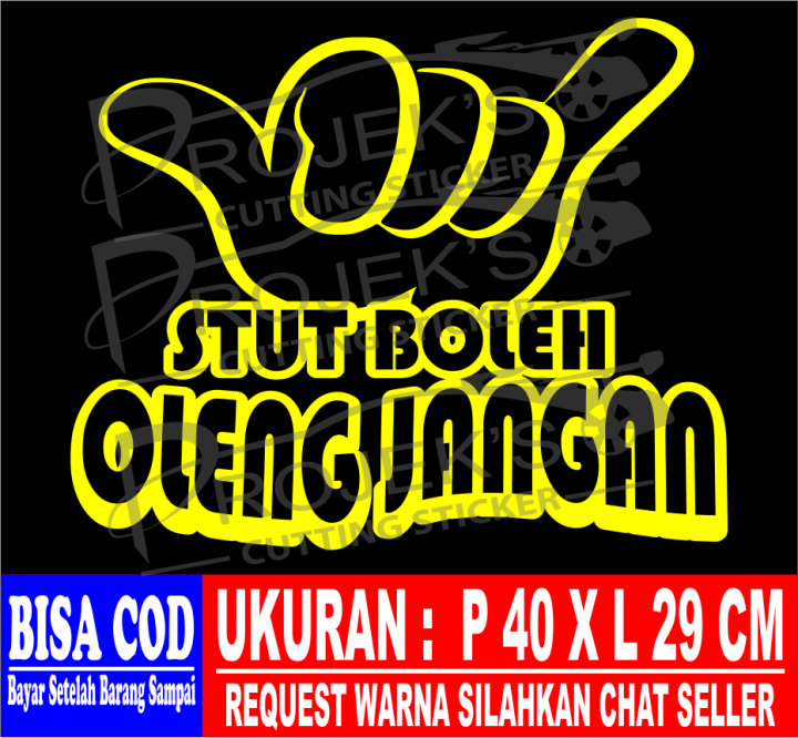 Stiker Mobil Variasi Kaca Bodi Samping Kata Kata Truk Canter Pick Up ...