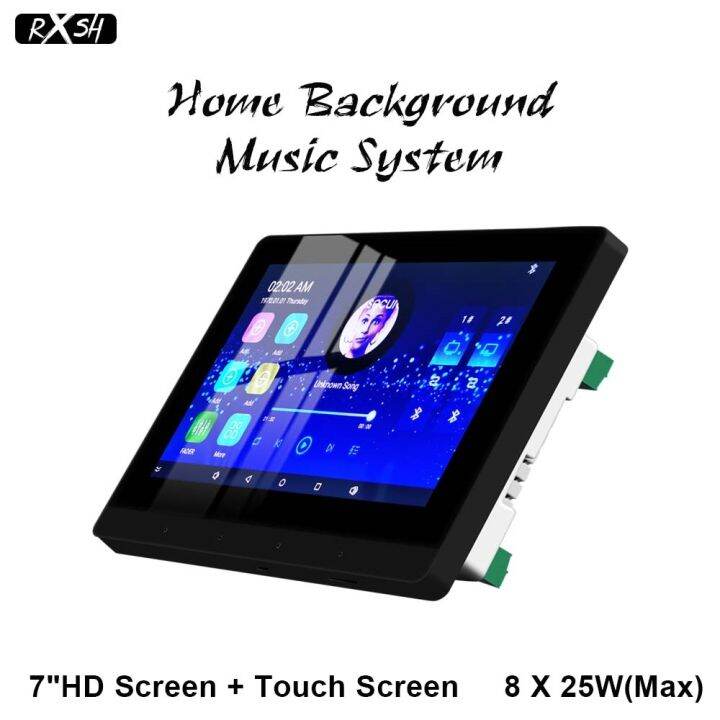 Smart Home Theater Bluetooth WIFI Wall Amplifier 7inch Touch Screen ...