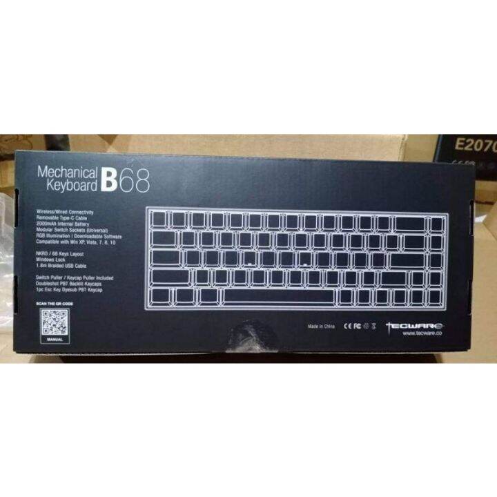 Tecware B68 Wireless Bluetooth Mechanical Keyboard (BK | Lazada PH