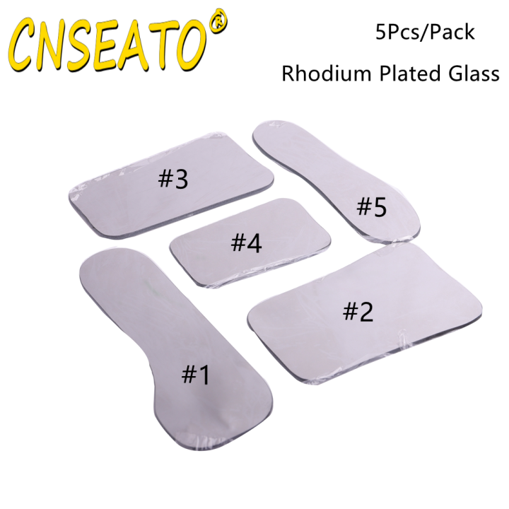 Dental Intraoral Reflector Mirror Double Side Rhodium Orthodontic