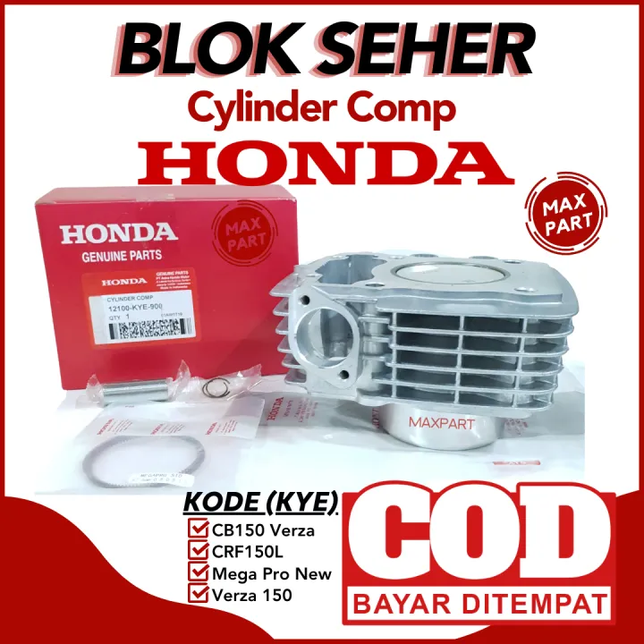 BLOK SEHER SET KYE Cilinder Cylinder Assy Comp HONDA CB150 VERZA 150 CRF150L MEGA PRO NEW ...